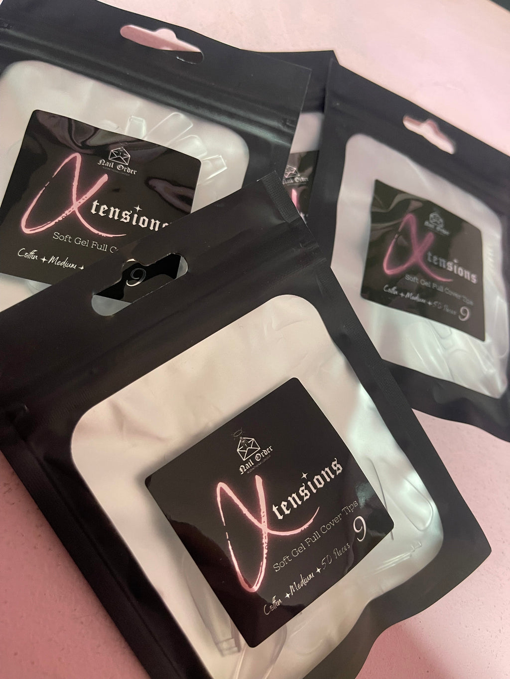 Pre Etched Medium Coffin Tip Bag (read description) – Nail Order